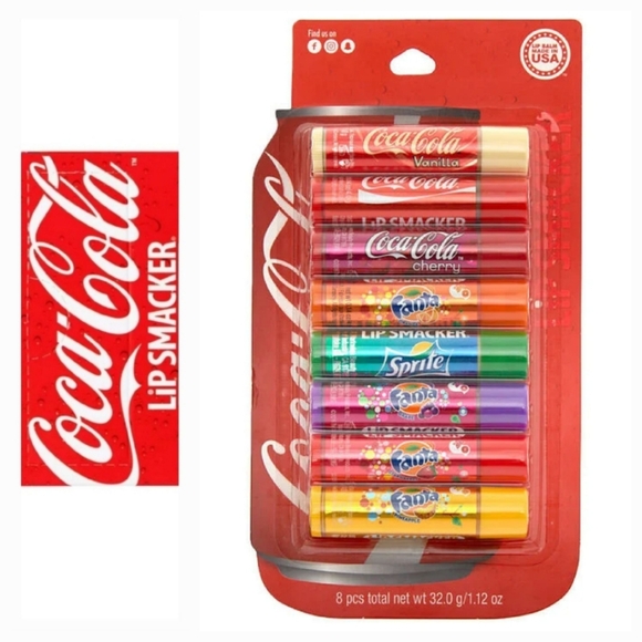 Lip Smackers | Makeup | Lip Smacker Cocacola Drinks Lip Balm Set 8 Pack ...
